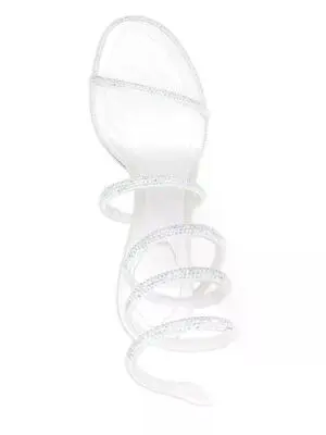 Rene Caovilla Cleo Spiral-embellished Sandals - Neutrals
