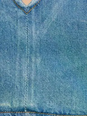 IRO PARIS Sleeveless V-neck Denim Top