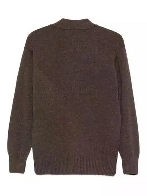 BARBA NAPOLI V-neck Cardigan - Brown