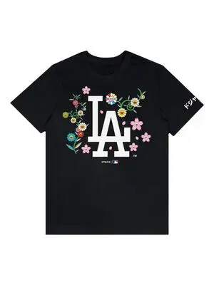 TAKASHI MURAKAMI X La Dodgers Floral-print T-shirt - Black
