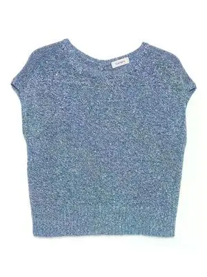 KANGRA Sequin Embellished Sleeveless Top