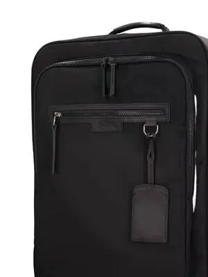 Longchamp Leather-trimmed Wheeled Trolley - Black