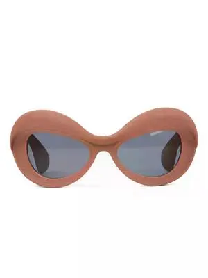 Camper Pulla Oval Frame Sunglasses - Red