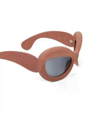 Camper Pulla Oval Frame Sunglasses - Red