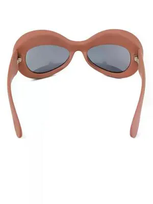 Camper Pulla Oval Frame Sunglasses - Red
