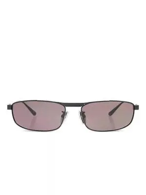 Balenciaga Rectangular-frame Sunglasses - Black