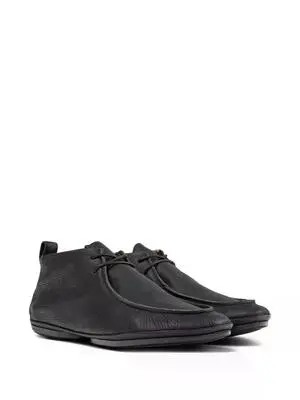 Camper Right Nina Leather Desert Boots - Black