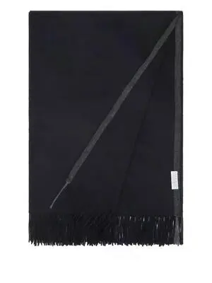 Brunello Cucinelli Cashmere Fringed-edges Blankets - Blue