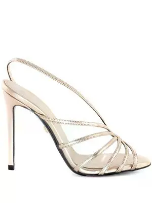 ALEVI MILANO 120mm Leather Slingback Sandals