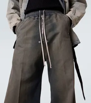 Rick Owens Bela Wide-leg Jeans In Darkdust Degrade