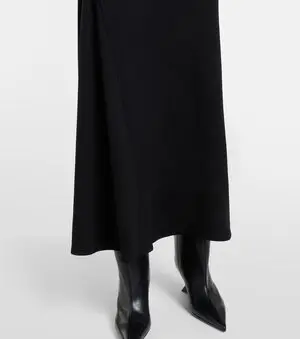 Sportmax Edile Wool And Cotton-blend Midi Dress