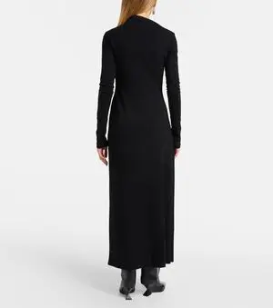 Sportmax Edile Wool And Cotton-blend Midi Dress