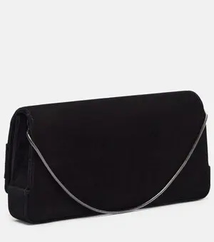 Manolo Blahnik Maygot Suede Clutch