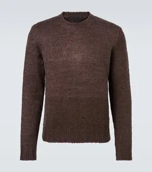 SAMAN AMEL Gio Silk Sweater - Brown