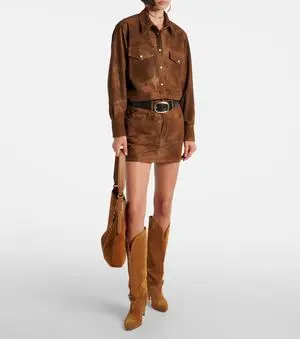 MARANT ETOILE Kimmy Miniskirt - Brown