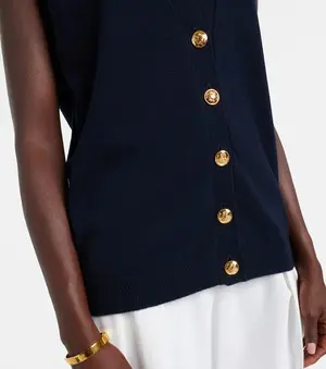 BLAZÉ MILANO Highland Wool And Cashmere Vest - Blue