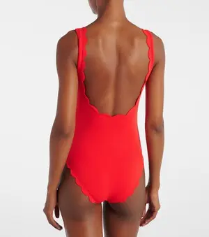 Marysia Scalloped One Piece Swimsuit - Red