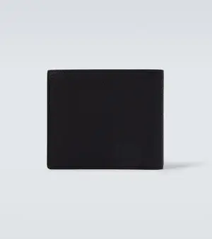 Saint Laurent Tiny Cassandre East/west Leather Wallet - Black