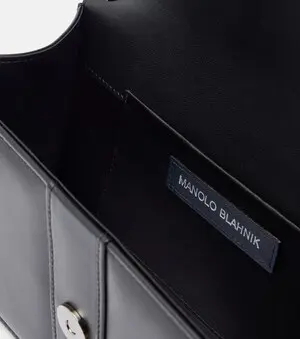 Manolo Blahnik Maygot Leather Clutch