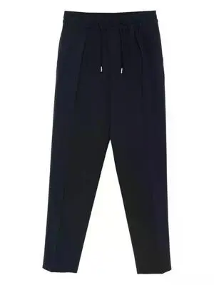 Sandro Elasticated Straight-leg Trousers - Blue