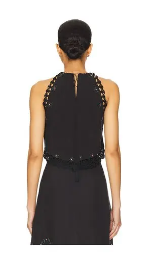 Rixo Ayanna Halter Neck Top