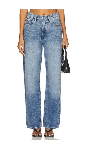 DL1961 Karmine High Rise Wide Leg Jeans - Blue