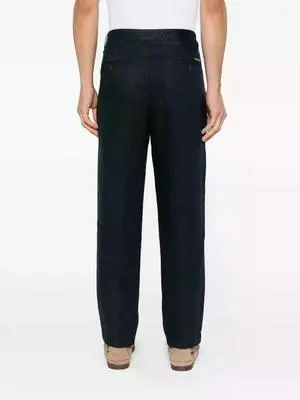 Marc O'polo Linen Trousers - Blue
