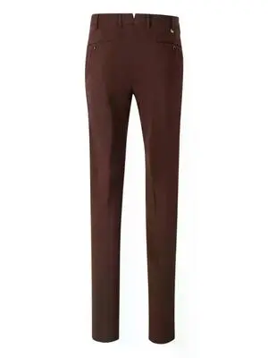 PT TORINO Burgundy Button-fly Trousers
