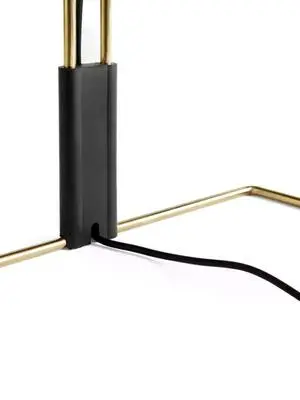 HAY Matin Pleated Shade Brass-base Lamp - Red