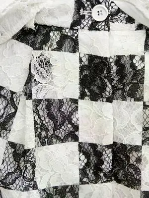 Pinko Checkerboard Lace Shorts