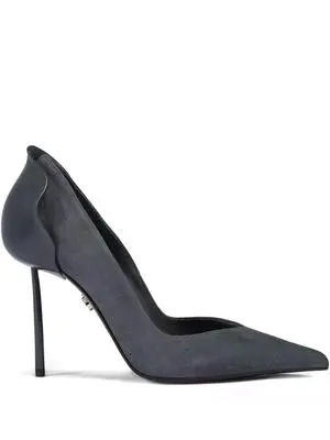 LE SILLA 100mm Petalo Suede Pumps - Grey
