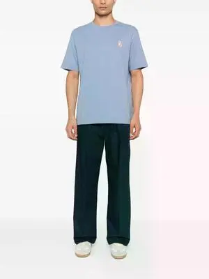 Maison Kitsuné Standing Fox-embroidered Cotton T-shirt