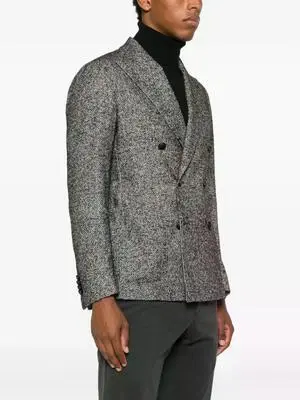 Tagliatore Double-breasted Textured Blazer
