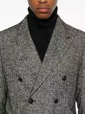 Tagliatore Double-breasted Textured Blazer