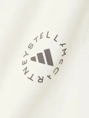 Adidas By Stella McCartney Perforated Recycled Tennis Dress With Shorts - Neutrals