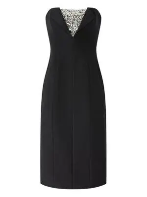 GENNY Embellished Strapless Midi Dress