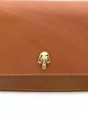 Alexander McQueen Skull Appliqué Leather Crossbody Bag