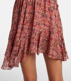 MARANT ETOILE Betty Gathered Semi-sheer Minidress