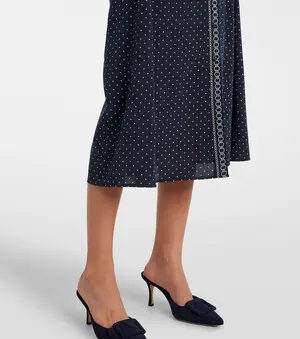 Veronica Beard Polka-dot Silk-blend Shirt Dress