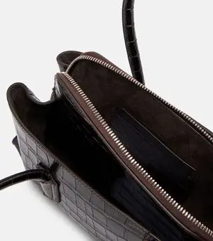 Attico La Passeggiata Small Leather Shoulder Bag - Brown