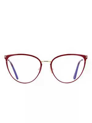 TOM FORD Cat Eye Frame Glasses - Red