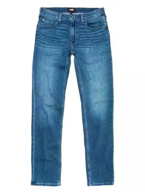 Paige Straight-leg Jeans With Back Patch Detail - Blue