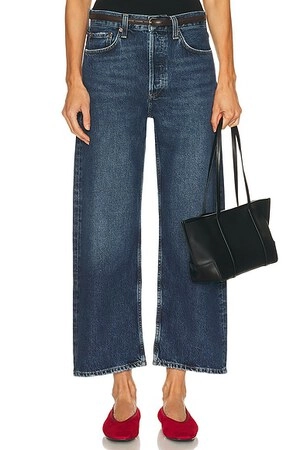 AGOLDE AGOLDE Arc Wide Leg Jeans In Shortwave Shortwave