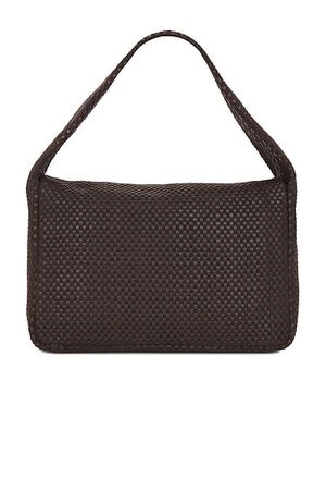 ST. AGNI Lattice Satchel Bag - Coffee