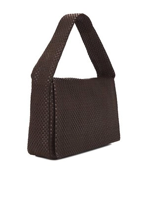 ST. AGNI Lattice Satchel Bag - Coffee