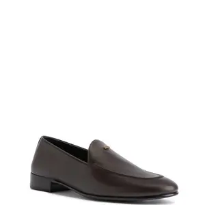 GIUSEPPE ZANOTTI Leather Loafers With Metal Detail