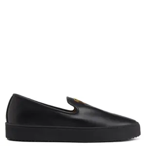 GIUSEPPE ZANOTTI Kobe Leather Slip-ons - Black