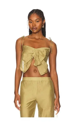 MOTHER OF ALL X Revolve Fay Top - Olive
