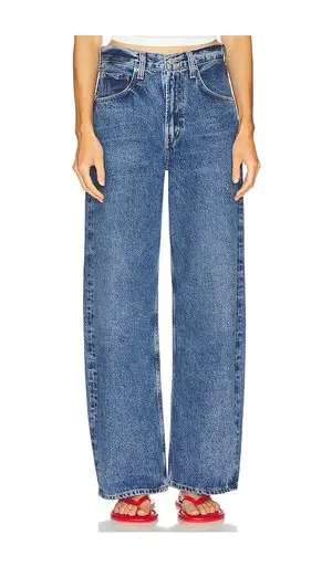AGOLDE AGOLDE Low Curve Jeans In Medium Wash Denim Denim-medium