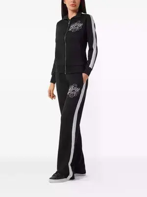 Philipp Plein Stripe-detail Tracksuit Jacket - Black